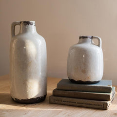 Binglie Glazed Pottery Vase with Single Handle – My Sure Elements